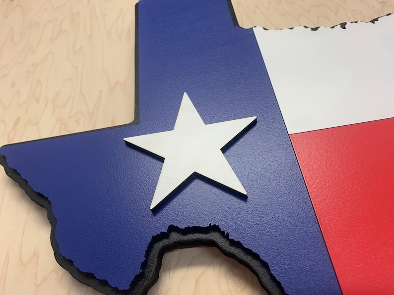 Texas State Shape Wood Flag, Texas Flag, TX State, Wood, State Flag ...