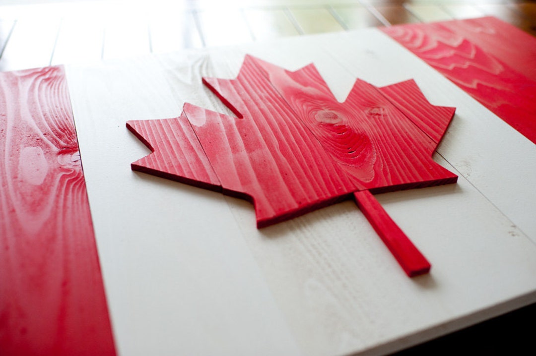 Canadian Wood Flag, Canada Wood Flag, Canada Flag, Canadian, Patriotic ...