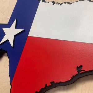 Texas State Shape Wood Flag, Texas Flag, TX State, Wood, State Flag ...