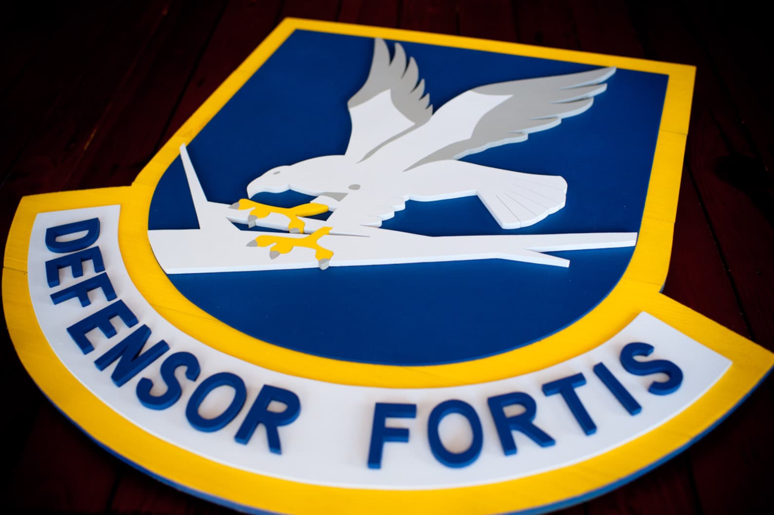 USAF Security Forces Wood Flag Air Force Security Forces | Etsy