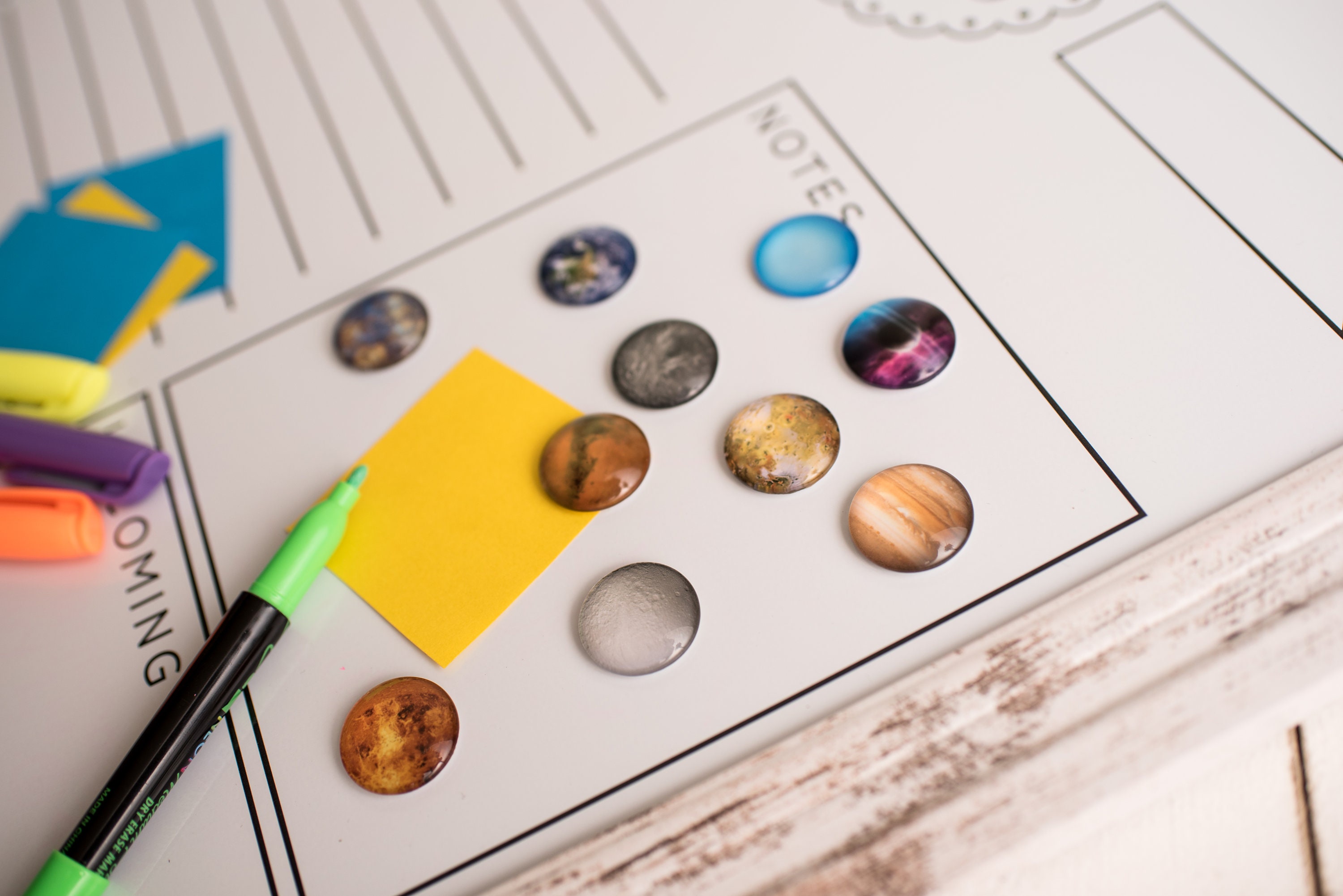 Planet Magnet Space Magnet Solar System Magnet Galaxy - Etsy UK