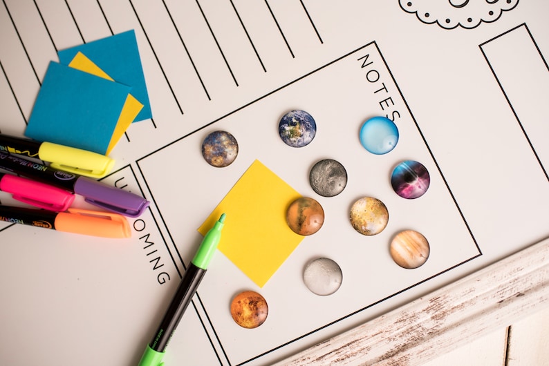 Planet Magnet Space Magnet Solar System Magnet Galaxy - Etsy