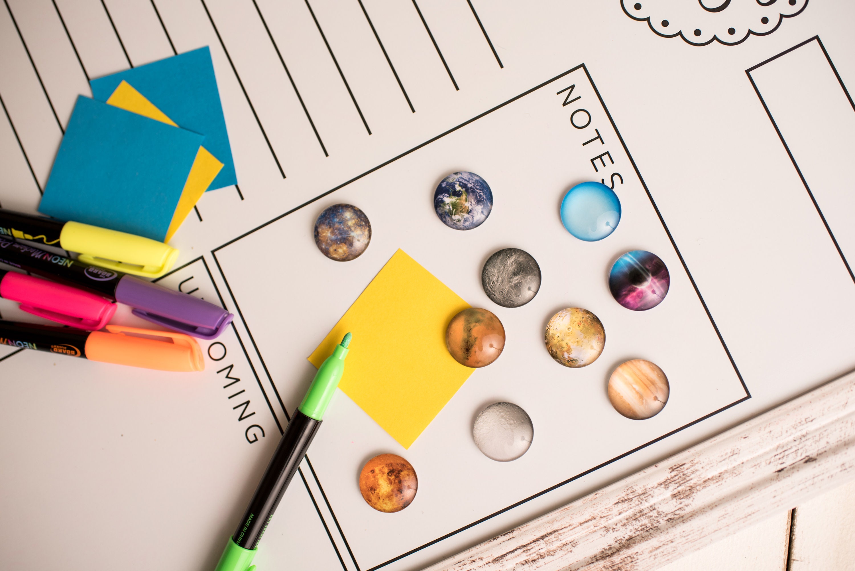 Planet Magnet Space Magnet Solar System Magnet Galaxy - Etsy UK