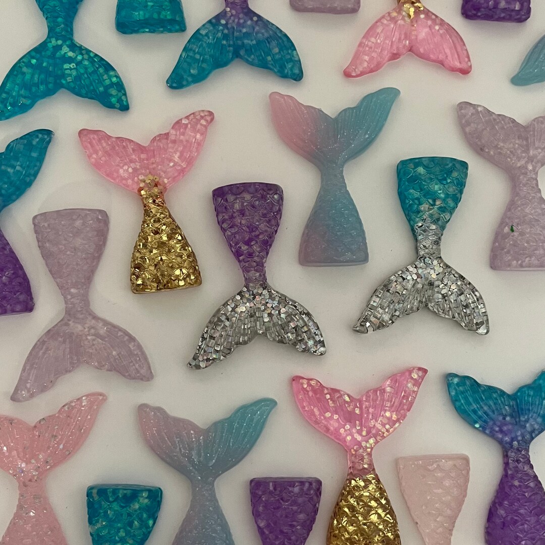 Mermaid Tail Magnets, Glitter Magnet, Iridescent Decor, Beach Decor ...