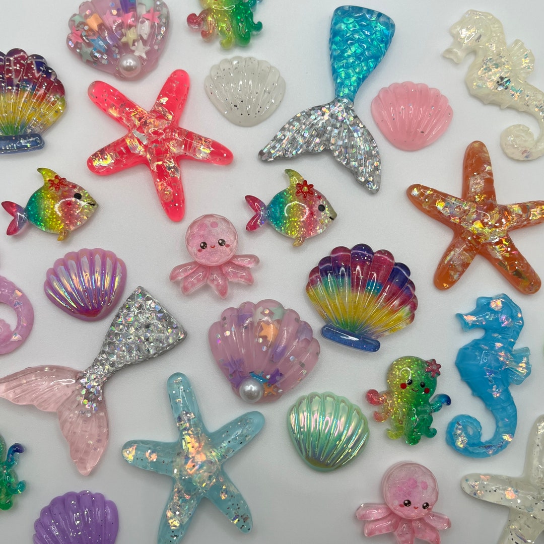 Beach Magnet, Glitter Mermaid Magnet, Octopus Magnet, Beach Decor, Fun ...