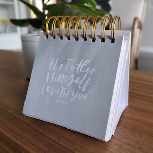 365 Days of Simple Scripture Bible Flipbook Desk Book-perpetual Daily ...