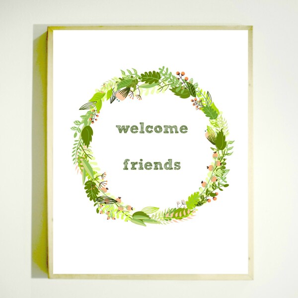 Friends Welcome - Etsy