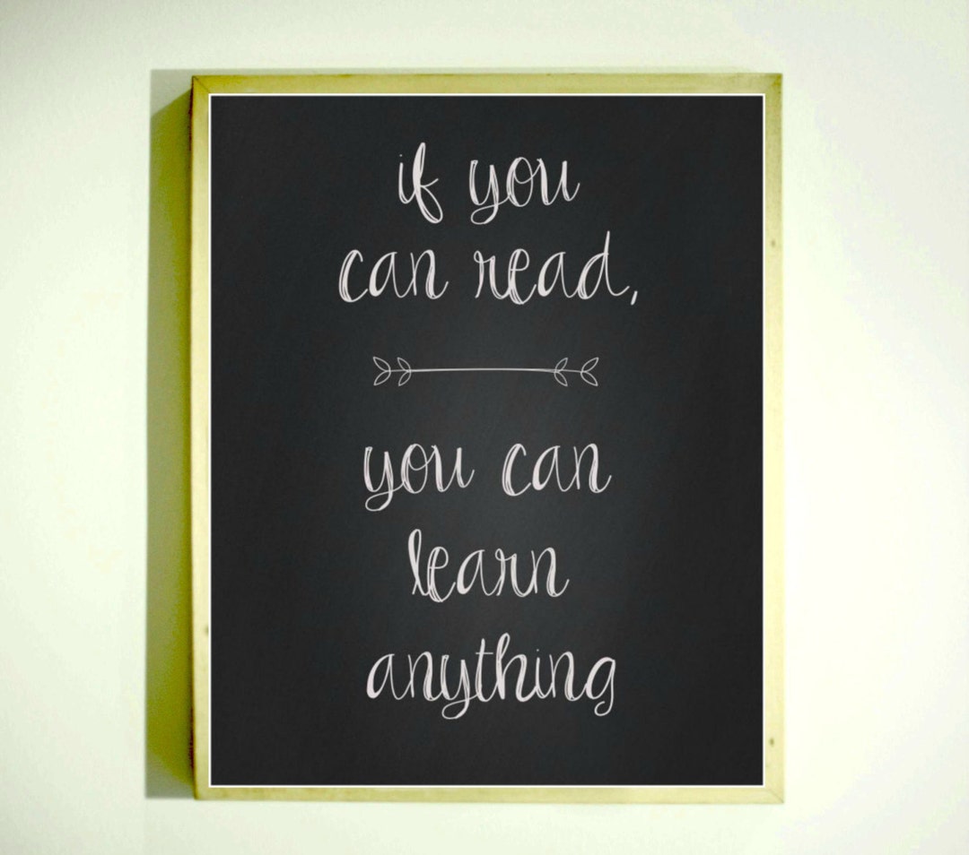 IF YOU CAN Read / Inspirational Print / Downloadable Image / - Etsy