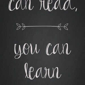 IF YOU CAN Read / Inspirational Print / Downloadable Image / - Etsy
