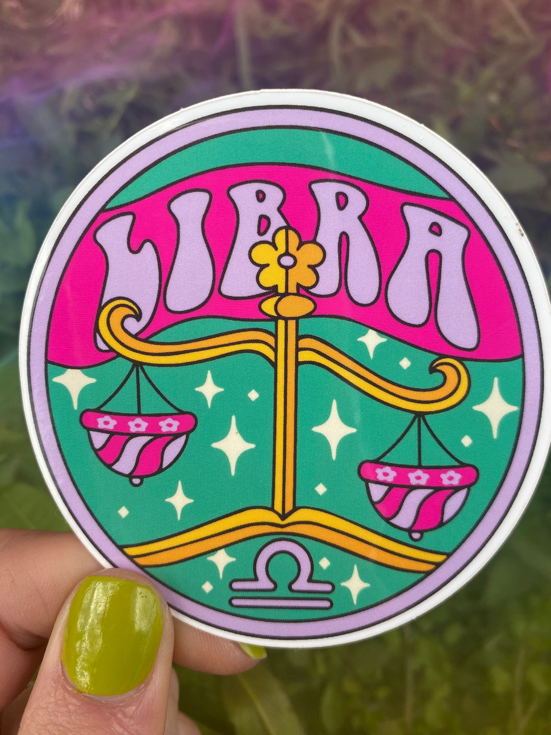 Libra Sticker, Zodiac Sign, Laptop Stickers, Water Bottle, Astrology ...