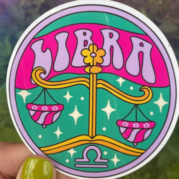 Libra Sticker - Etsy