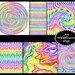 21 Rainbow Paper - Wild Rainbows Digital Papers 12x12" Tiedye ...