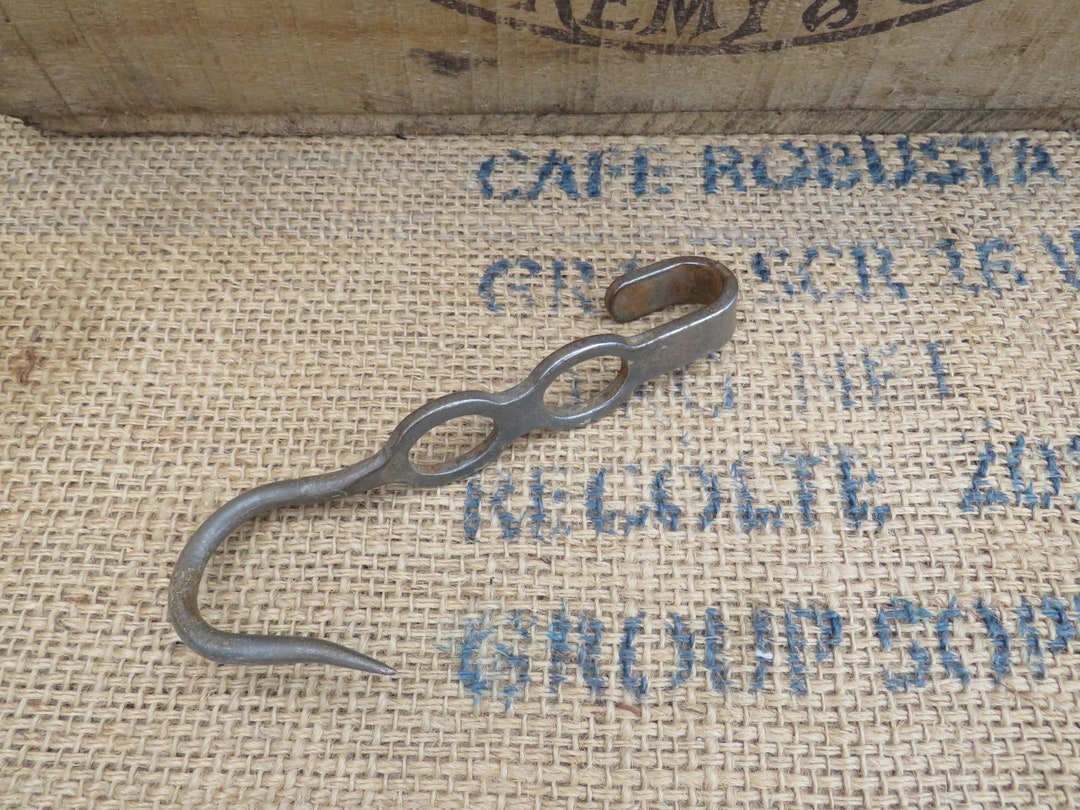 Genuine Antique French Hanging Butchers Hooks Circa 1850 - 1900 Hand ...