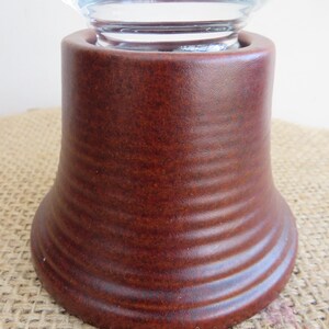 West German Scheurich Ceramic and Glass Candle or Tea Light Holder With ...