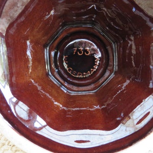 West German Scheurich Ceramic and Glass Candle or Tea Light Holder With ...