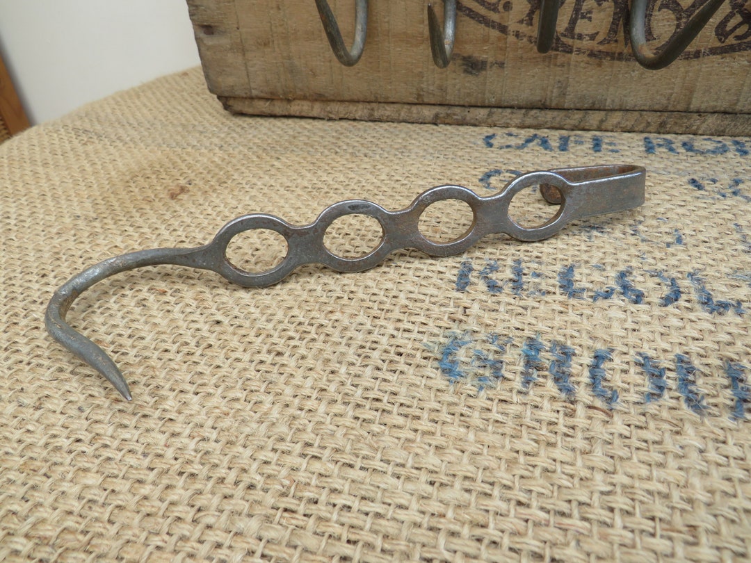 Genuine Antique French Hanging Butchers Hooks Circa 1850 - 1900 Hand ...
