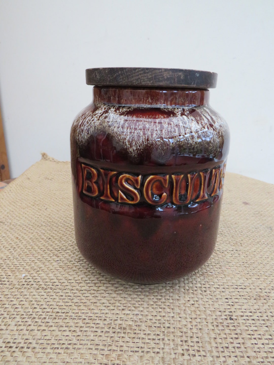 Vintage Circa 1960's Foster's Pottery Redruth Cornwall Ceramic Biscuit ...