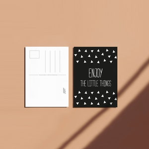 Postcard Enjoy the Little Things - Etsy