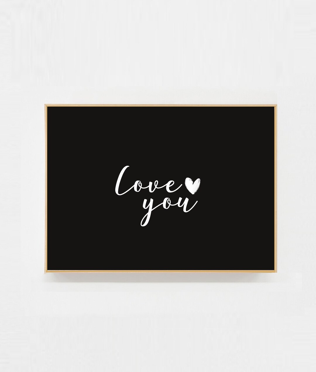 Love You Postcard - Etsy