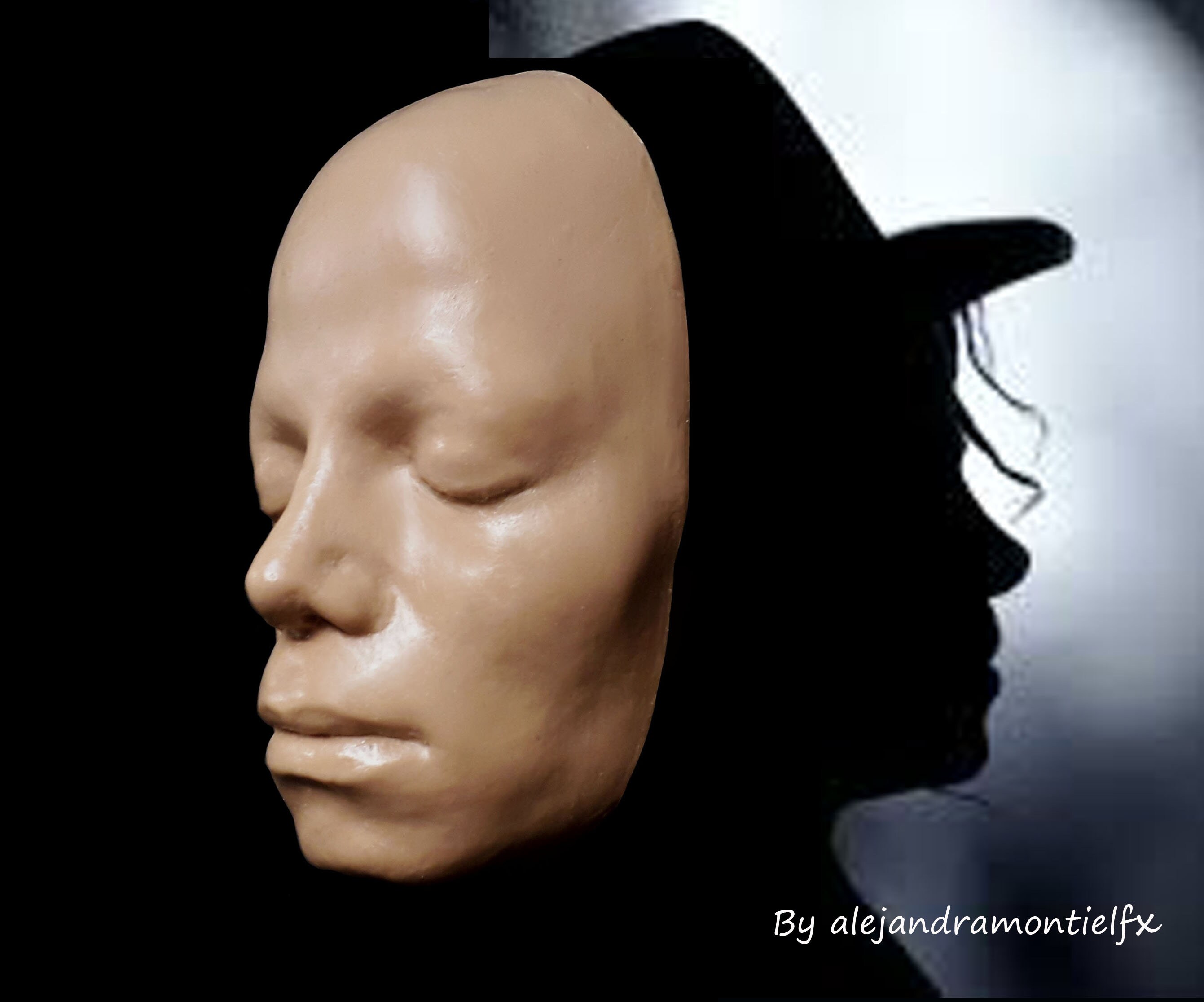 Michael Jackson Life Size Face, Life Cast for Thriller Collectors ...