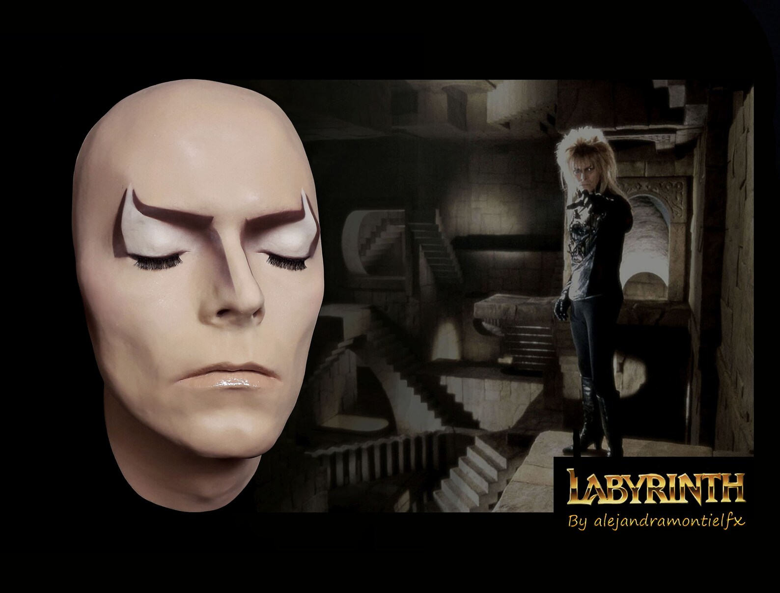 David Bowie Jareth Life Cast Face, Labyrinth Movie, Goblin King - Etsy