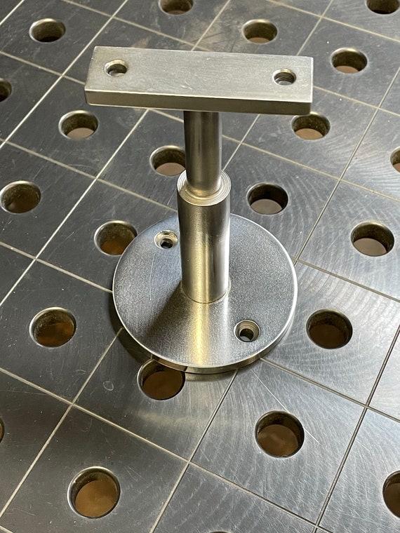 Adjustable Modern Round Steel Handrail Bracket-metal Bracket | Etsy