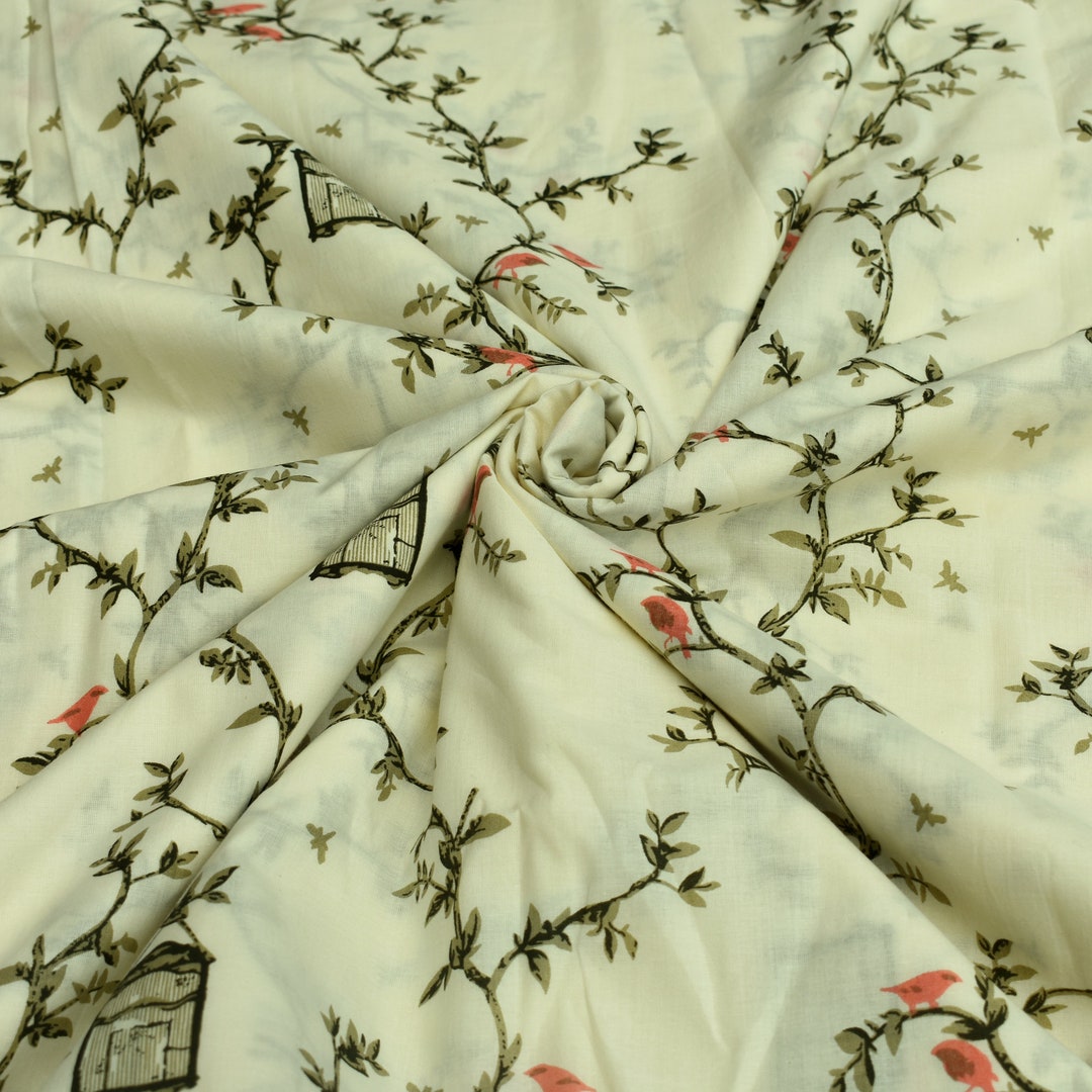 2.5 Yard Printed Cotton Sewing Fabric Making Cloth - Etsy