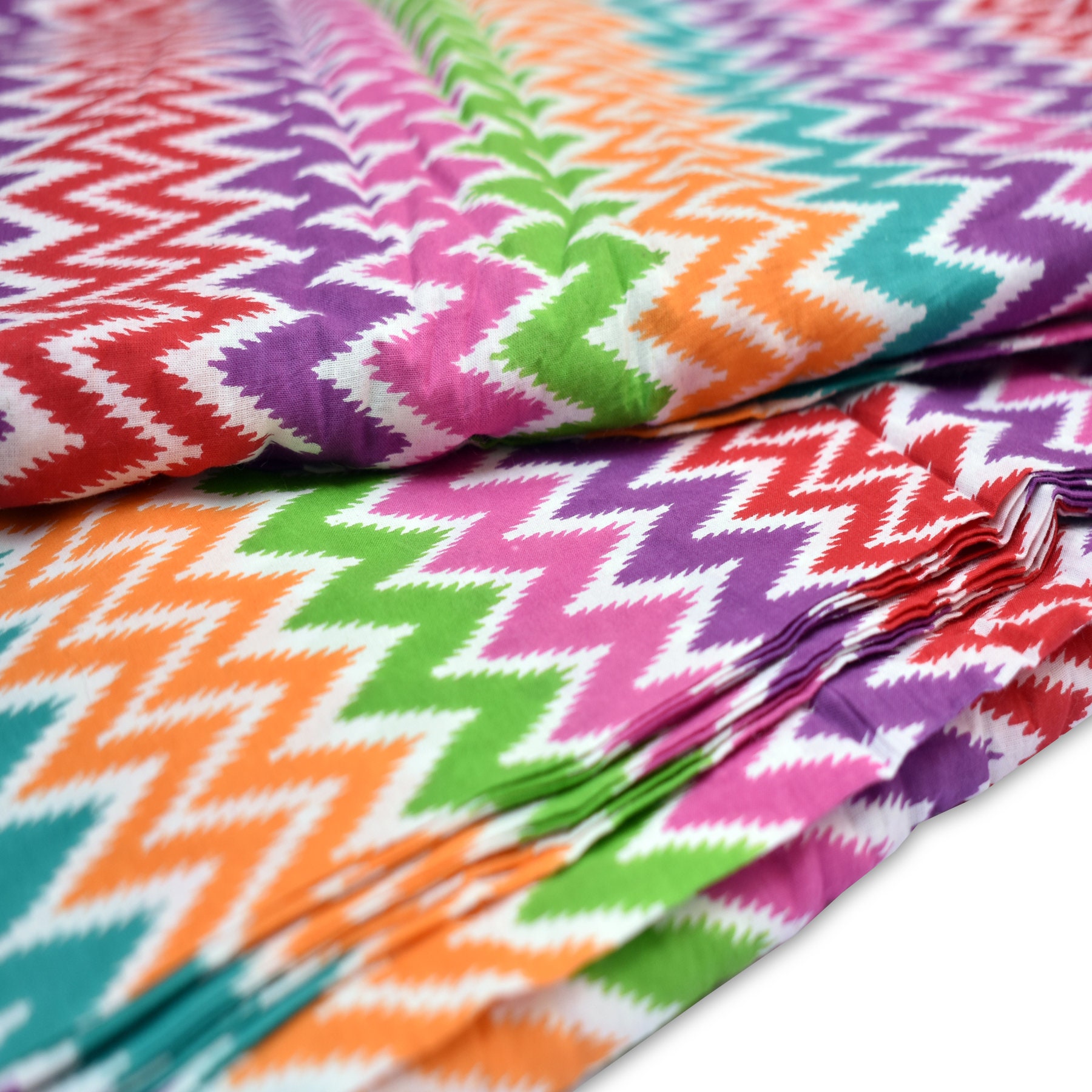 10 Yards Multi Color Geometric Print Fabric by Yard Sewing | Etsy