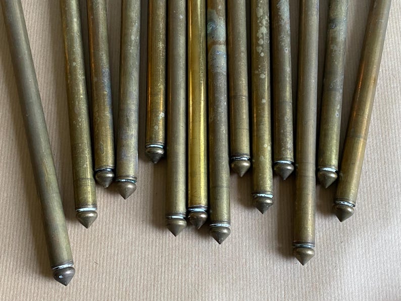 One Vintage French Brass Stair Rod, Curtain Rod, Pot Rack, Picture Rail ...