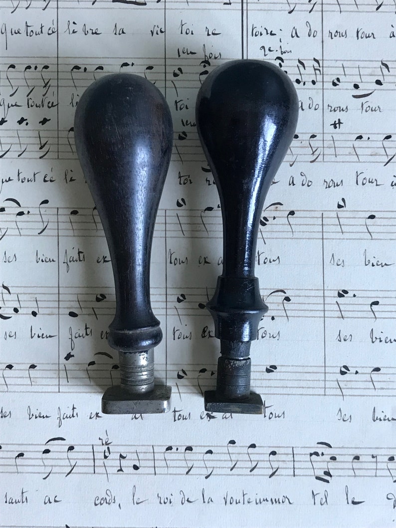 A Vintage French Wax Seal Stamp HG FF | Etsy