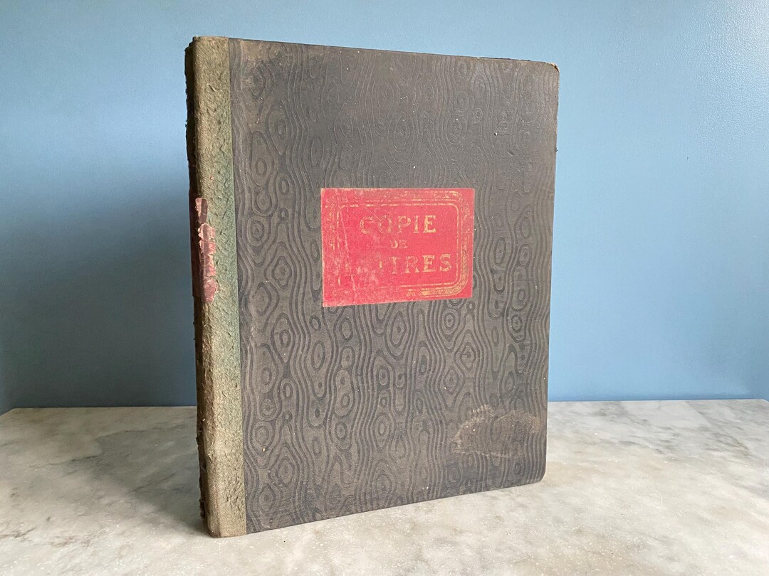 A Vintage Book of Copies of Letters, Delivery Notes - Etsy