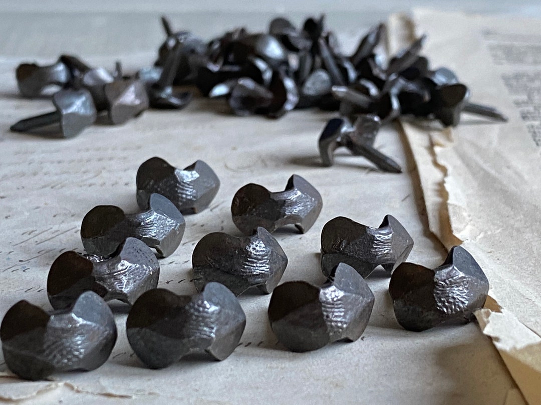 Vintage French Upholstery Tacks, Decorative Steel Nails (50 Pc) - Etsy