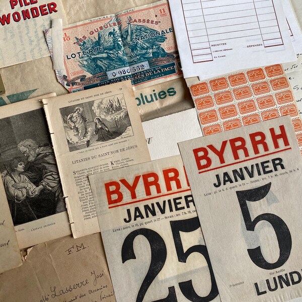 French Ephemera - Etsy