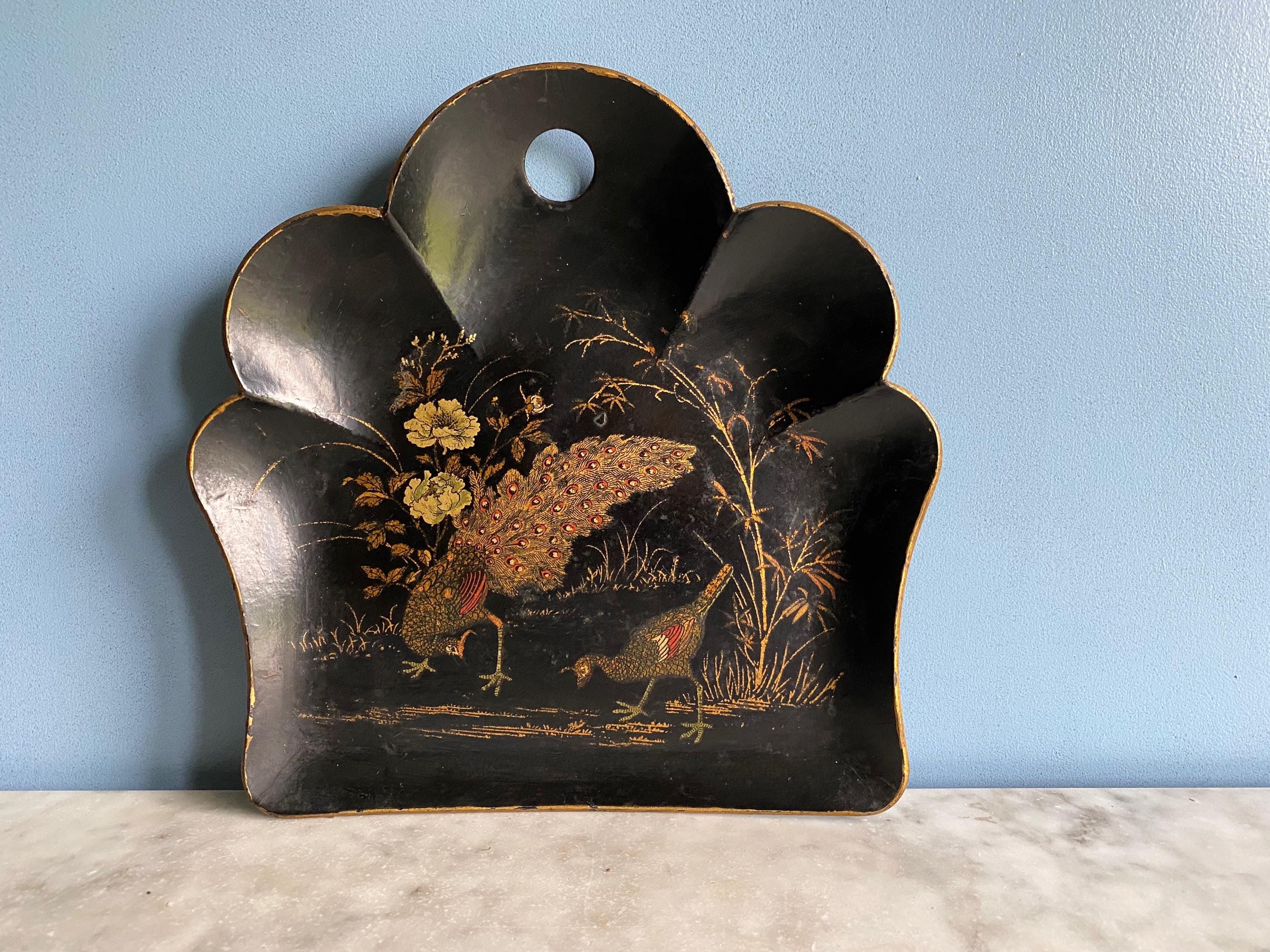 An Antique French Papier Maché Crumb Pan and Brush, - Etsy