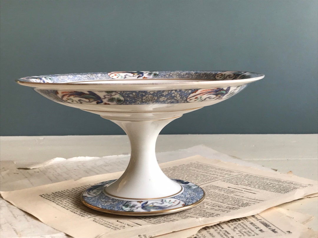 A Vintage French Porcelain Compotier, Pedestal Plate, Theodore Haviland ...