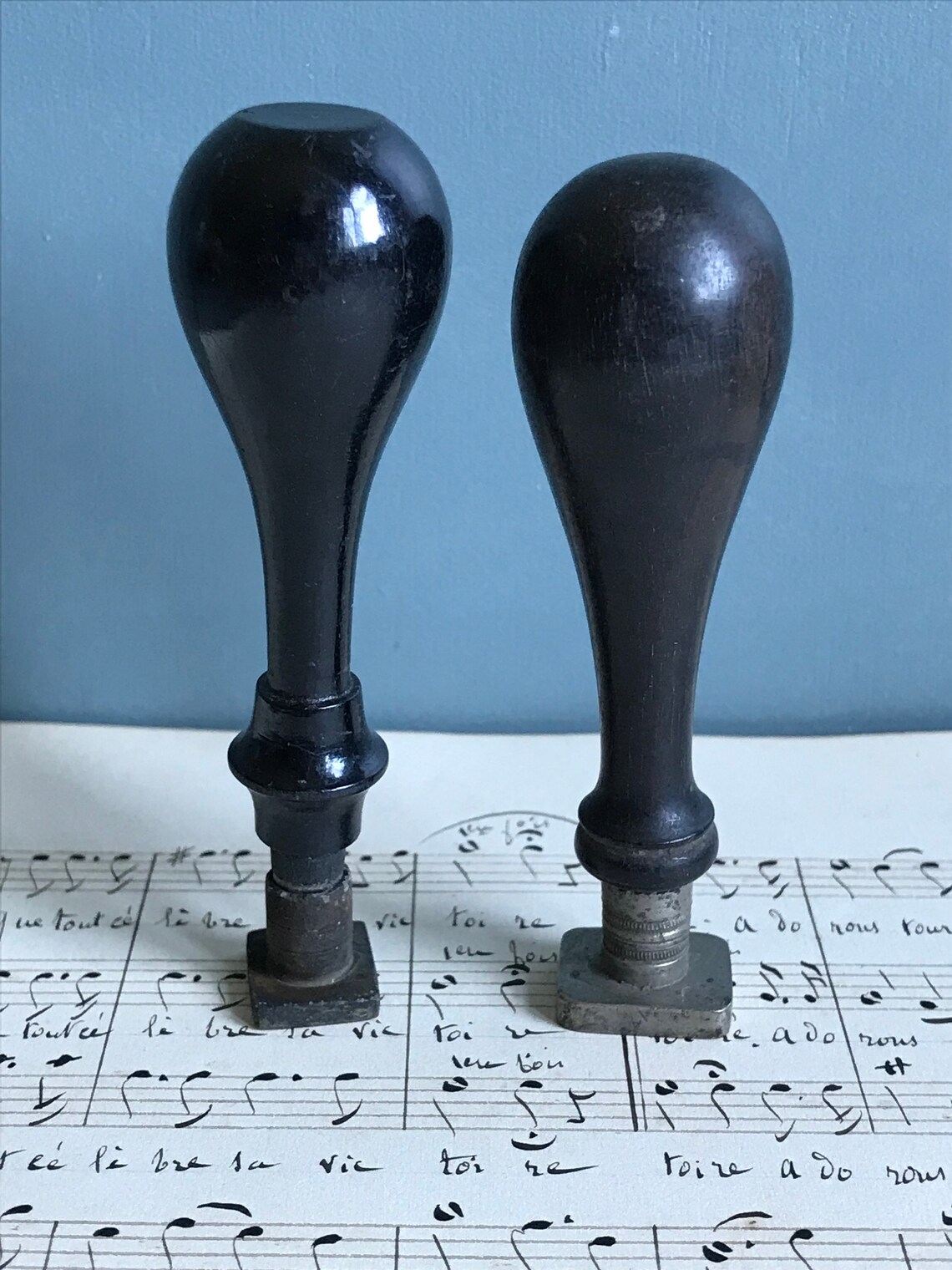 A Vintage French Wax Seal Stamp HG FF | Etsy