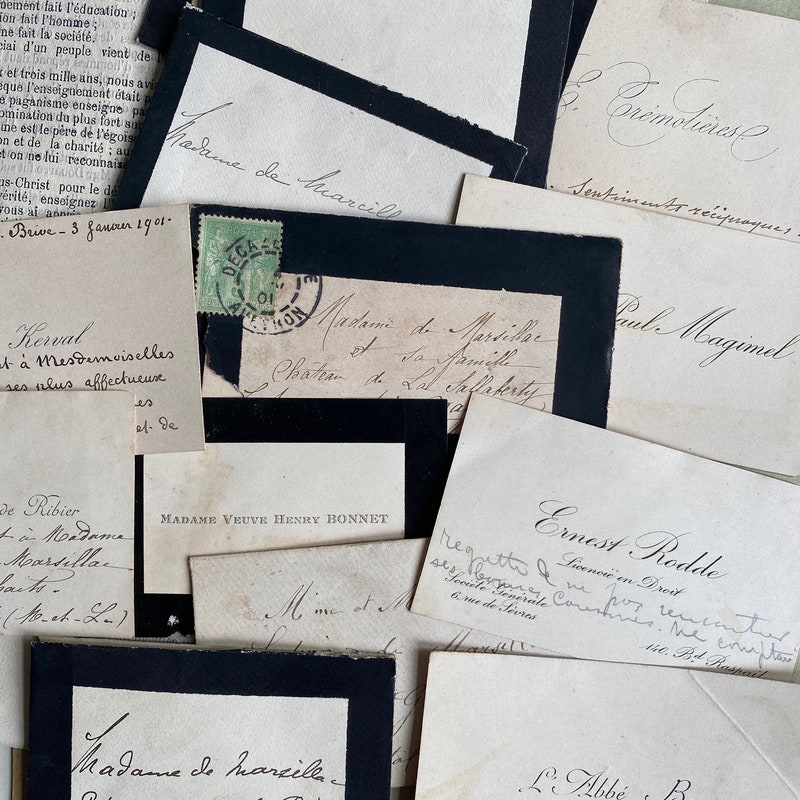 Antique Calling Card - Etsy