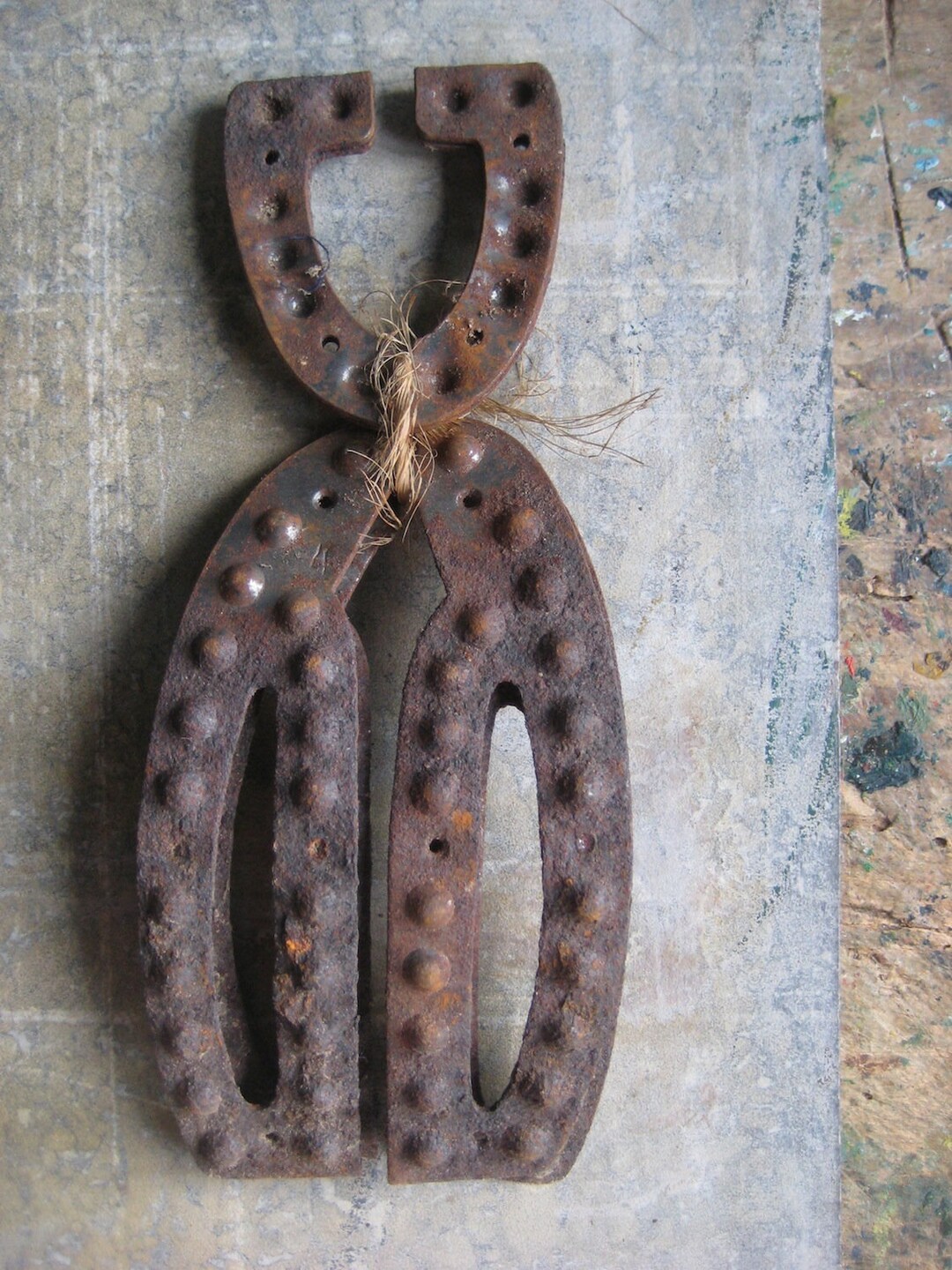 A Pair of Vintage French Rusty Segs Shoe Protectors Rusty - Etsy