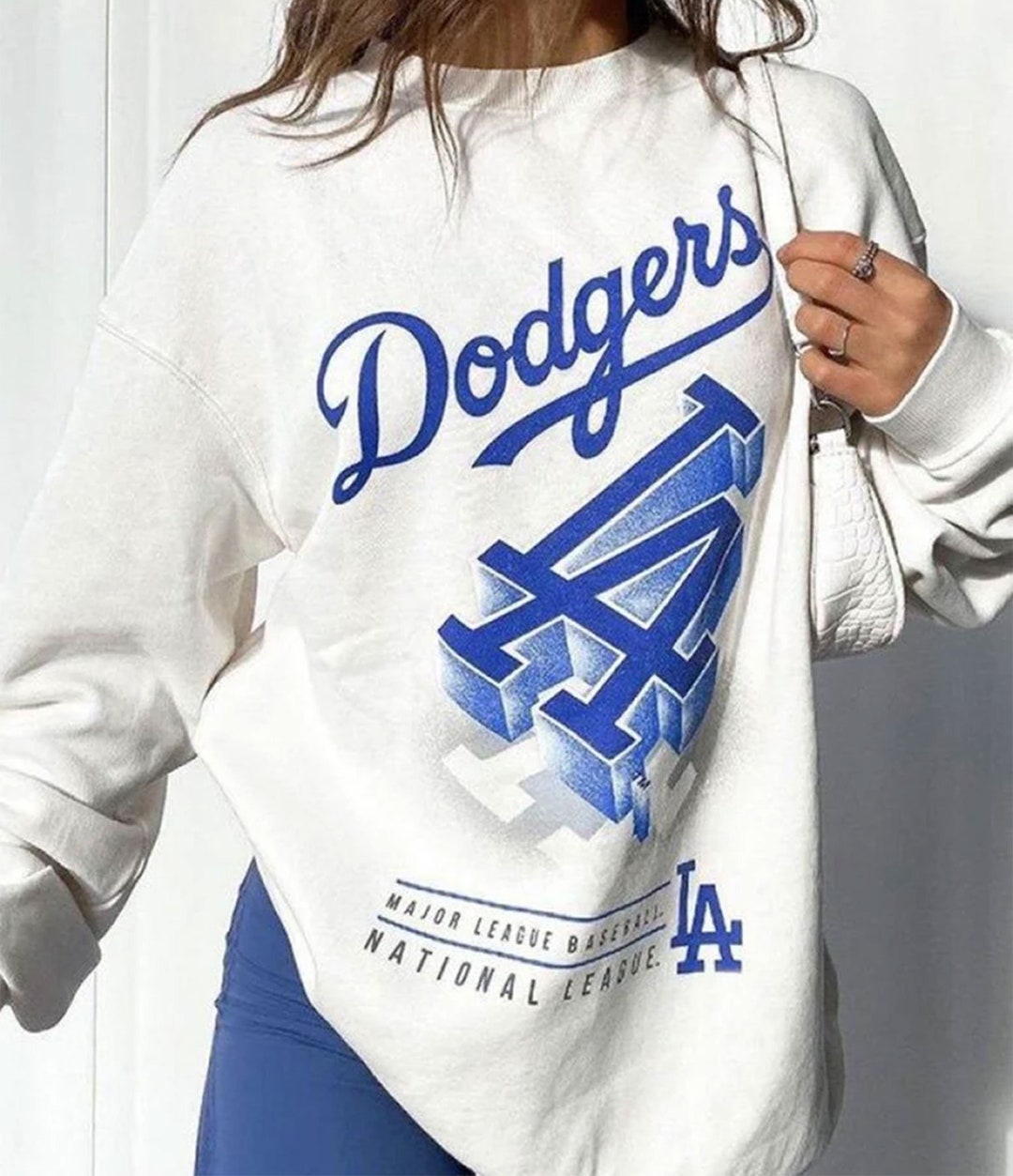Los Angeles Dodgers Vintage Crewneck T-shirt Dodgers LA Dodgers Sweater ...