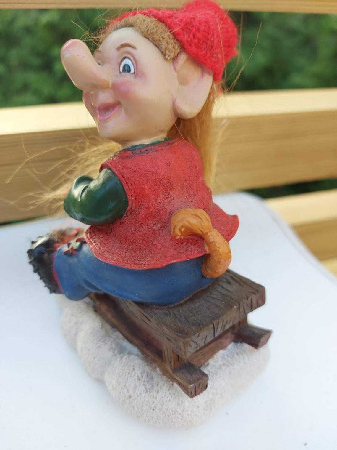 Scandinavian Christmas Elf on Sled Swedish Norwegian Danish - Etsy