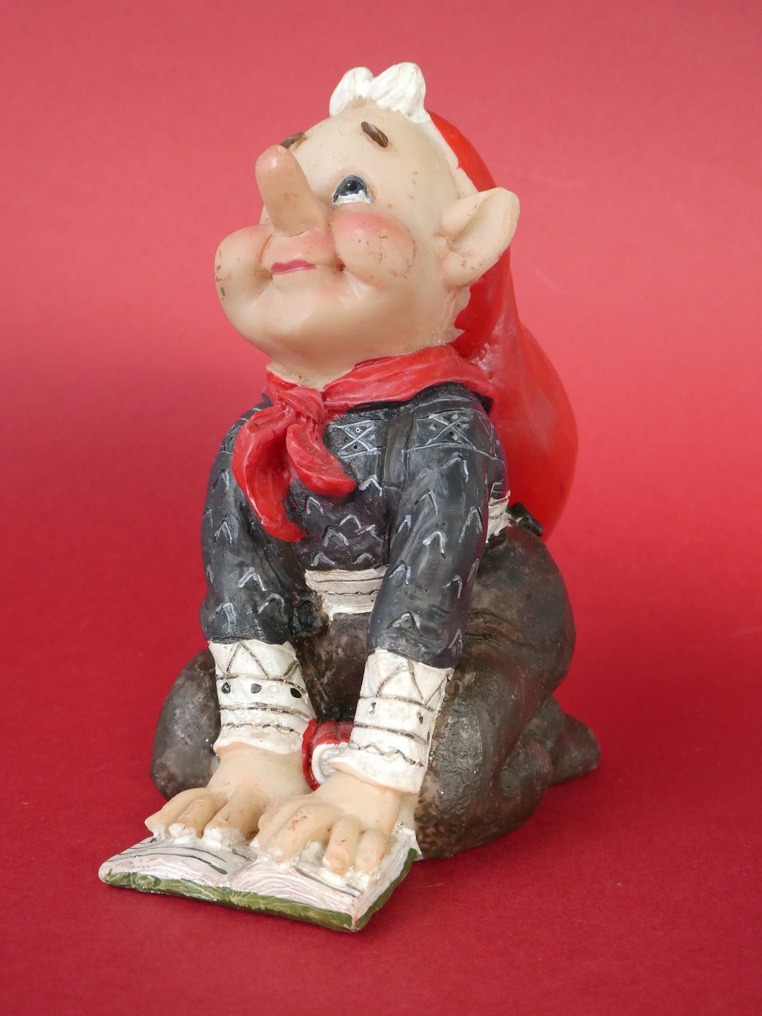 Scandinavian Christmas Gnome Sitting and Relaxing Denmark Swedish ...