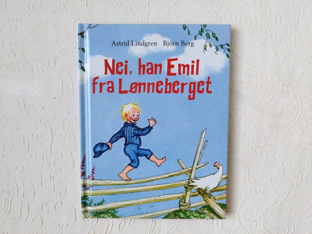Astrid Lindgren Norwegian Childrens Book Nei Han Emil Fra - Etsy