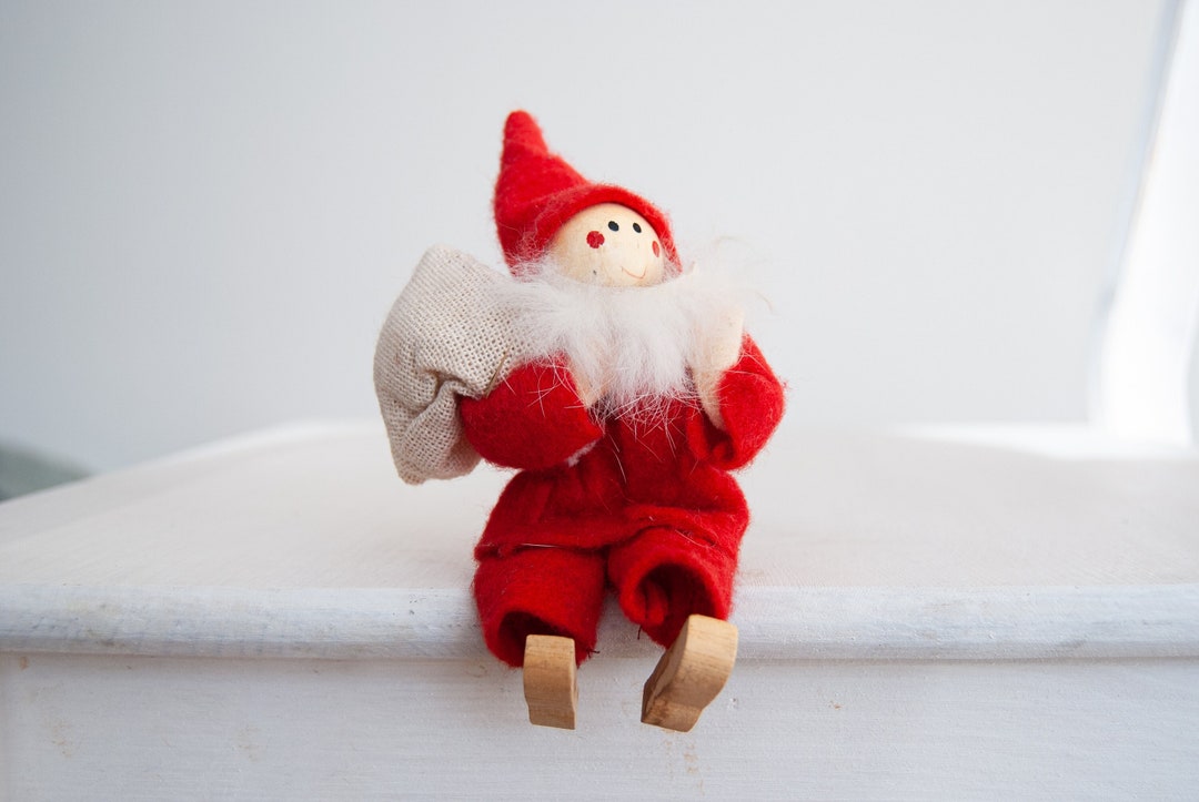 Norwegian Handmade Julenisse With Giftbag Nordic Christmas Ornament ...