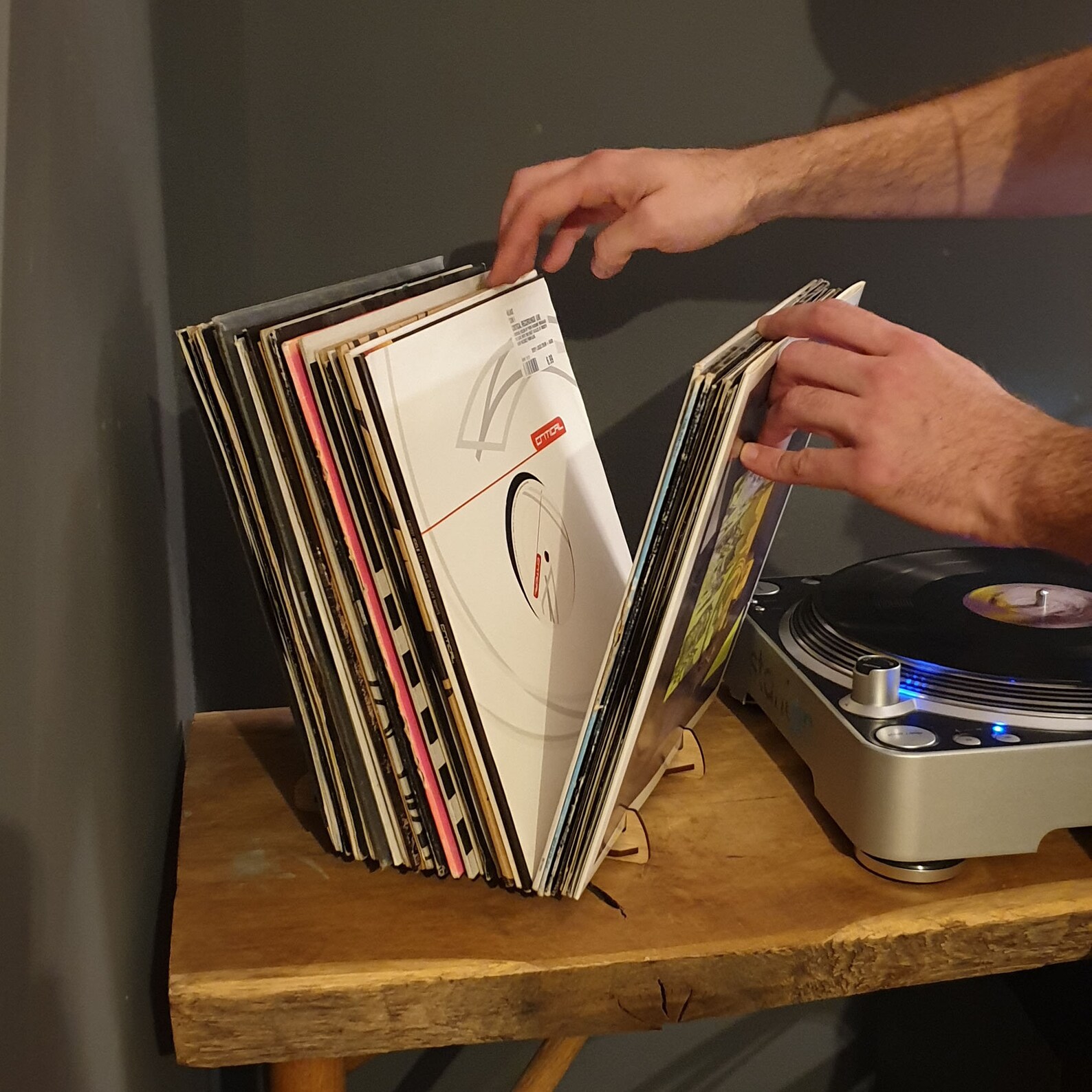 Vinyl Record Storage Holder Display Stand Rack Holds 25-50 - Etsy