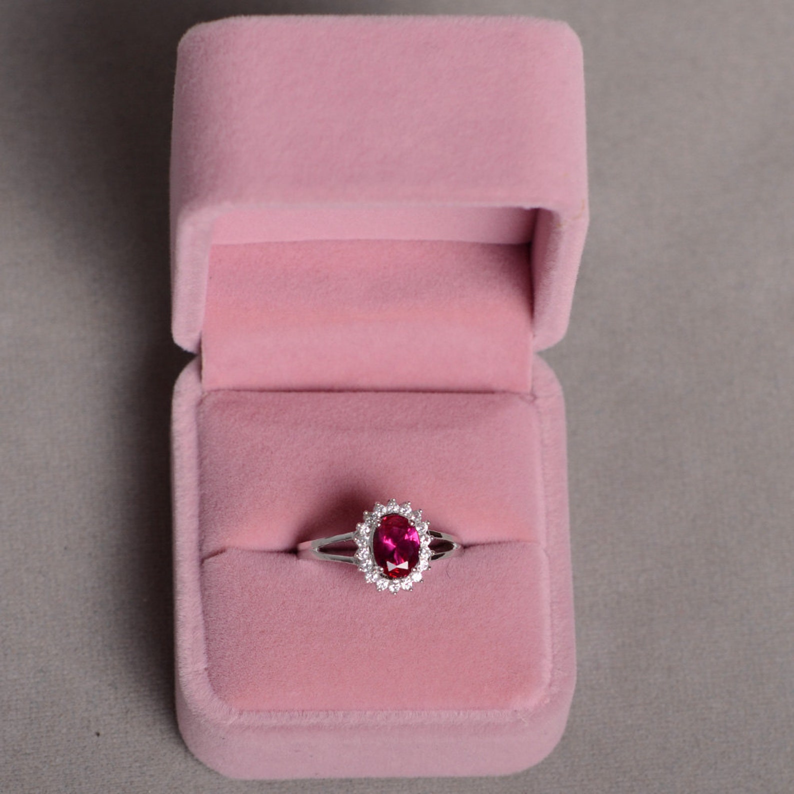Red Ruby Ring Gemstone Sterling Silver Fine Ring Promise Ring - Etsy UK