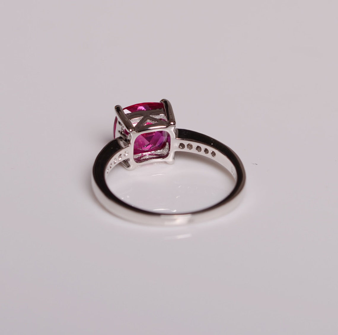 Gemstone Ruby Ring for Women Sterling Silver Ring - Etsy