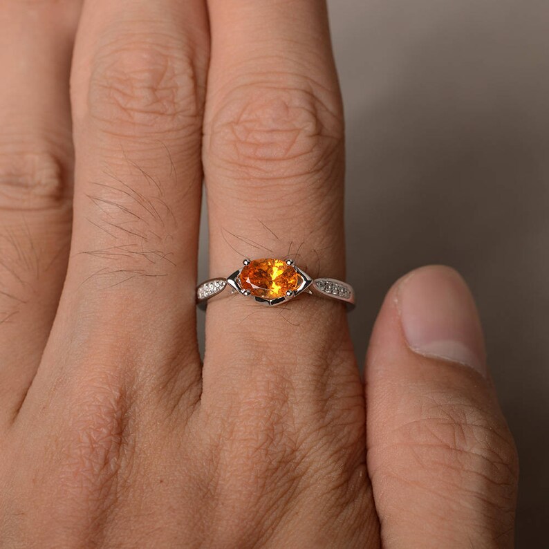 Natural Spessartite Garnet Ring Natural Fanta Ring Orange | Etsy