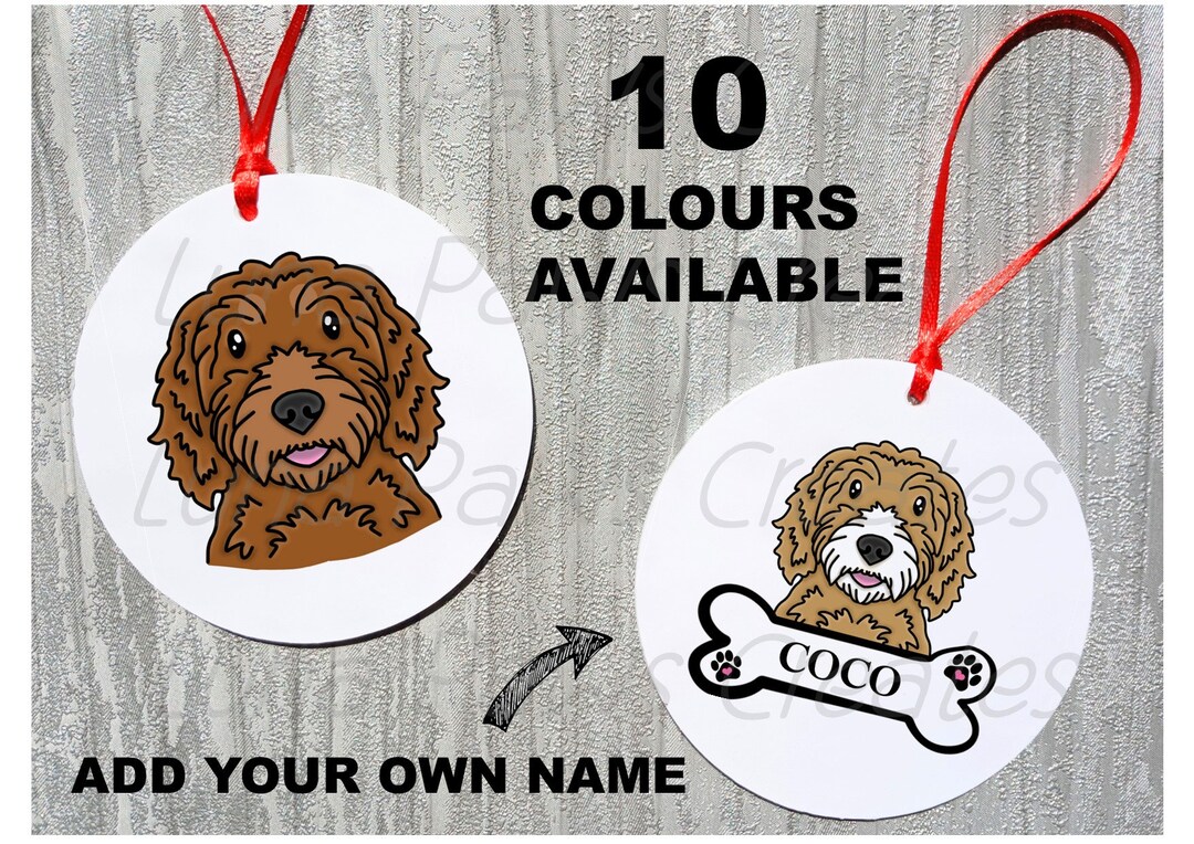 Cavapoo Decoration Christmas Cavapoo Ornament Custom Cavapoo Christmas ...