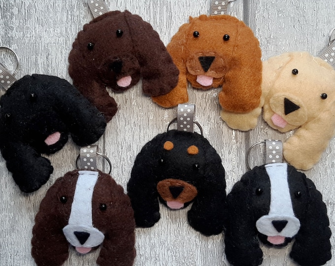 Cocker Spaniel Felt Dog Ornament / Decoration - Etsy UK