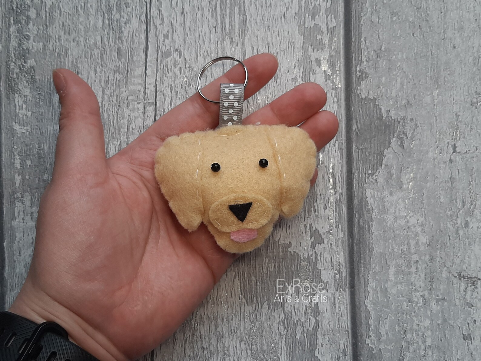 Labrador Keyring Felt Dog Keyring Felt Animal Keyring | Etsy